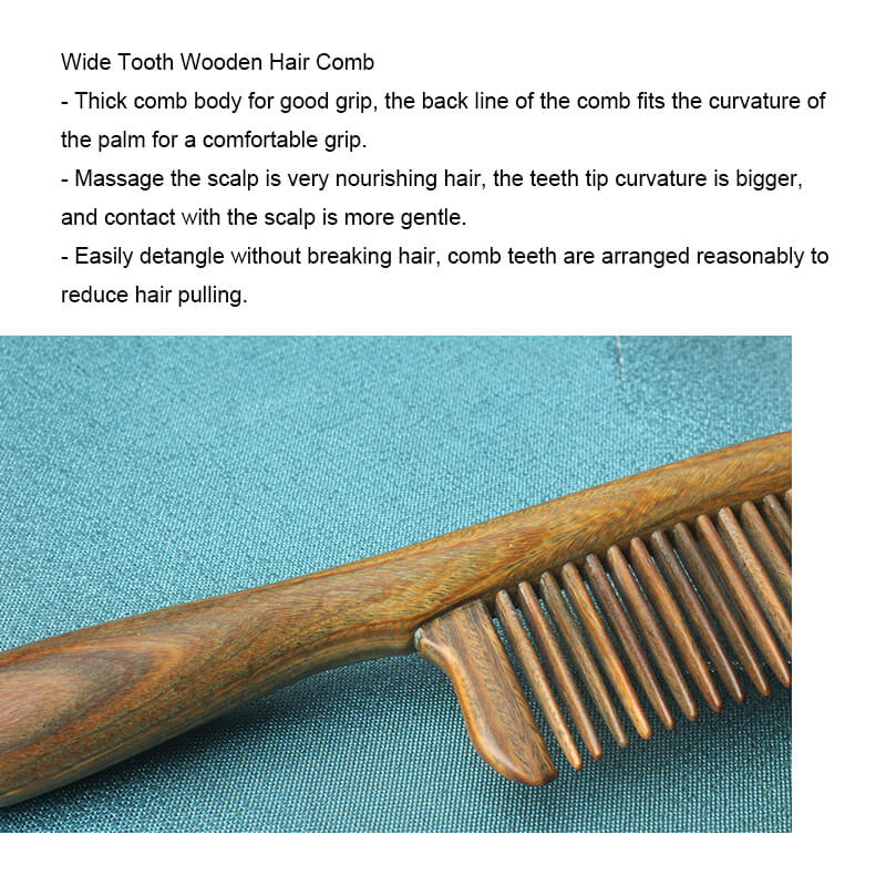 Wide Tooth Wooden Hair Comb | Geeshair